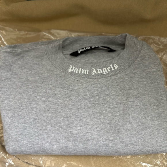 Palm Angels | Shirts | Palm Angels Mock Neck Logo Tshirt | Poshmark